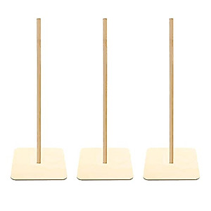 Samanter 3Pack Wood Donut Display Doughnuts Stands Tower Donut Stand Holder for Birthday Wedding Party Cake Decor