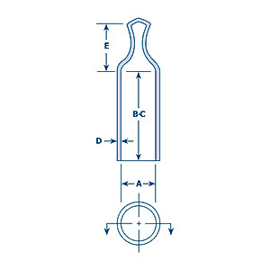 Pull Tab Vinyl Caps - 0.937" x 1.000" Pull Tab Vinyl Cap (FPT9438) Material: Black Vinyl MOCAP FPTC9438-15 (qty41)