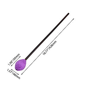 Maple Handles and Purple Woolen Yarn Head Soft Keyboard Marimba Mallets Pack of 2