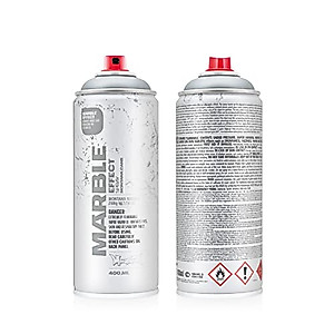 Montana Cans Montana Effect 400 ml Marble Color, Silver Spray Paint, 13.5 Fl Oz (Pack of 1)