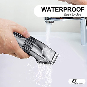 Cordless Hair Clippers for Men, Professional Hair Trimmer, Powerful Hair Grooming Cutting kit, Rechargeable Waterproof Electric Mens Haircut Clipper for Barbers & Home Use with LED Display