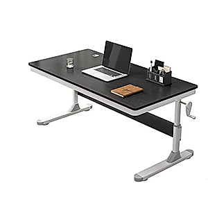 SCKTFS 80/100CM Office Boss Desk Adjustable Student Computer Desk Up and Down Adjustable School Study Table Desktop Table (Color : D, Size : 80Cm)