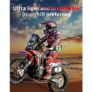 MTB Dirt Bike Helmet Motocross Four Wheeler Motorcycle Youth Helmet with Goggles Gloves Mask Street Racing Off-Road Mountain Crash Full Face Helmet for Adult Men Women DOT/ECE Approved-C-Large