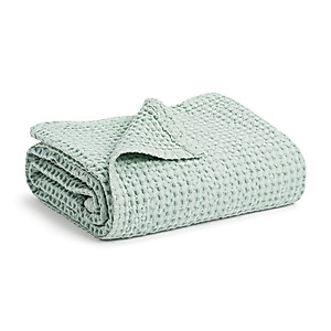 Simka Rose Waffle Baby Blanket Cotton Soft Breathable Swaddle Blanket for Baby Nursery, Stroller & Crib Blanket - Baby Receiving Blankets for Boys & Girls Gender Neutral Toddler Blanket