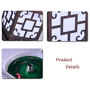 ZMY Vintage Acrylic Lampshade Pillar Lighting Retro Anti-Rust LED Outdoor Column Lamp Waterproof Garden Post Light Lawn Landscape Door Home Park Pathway Illumination