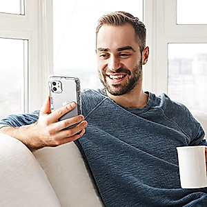 ORIbox Case Compatible with iPhone 12 and iPhone 12 Pro, Heavy Duty Shockproof Anti-Fall Clear case