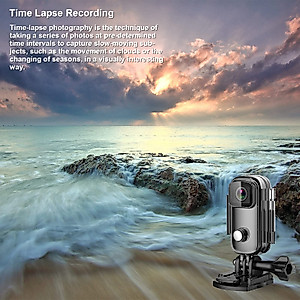 SJCAM C100+ Mini WiFi Action Camera 4K30fps Pocket Sized Wearable Body Camera, Magnetic, APP Control, Underwater Small Vlog Helmet Mount Kits SD Card, Weighs 1oz, 2.4 * 1 * 0.6 inch