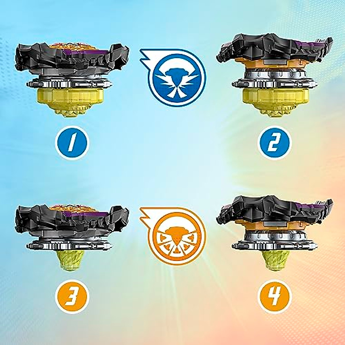 Beyblade Burst QuadStrike Light Ignite Battle Set, with Beyblade Stadium, 2 Spinning Tops, and 2 Beyblade Launchers, Toys for 8 Year Old Boys & Girls & Up (Amazon Exclusive)