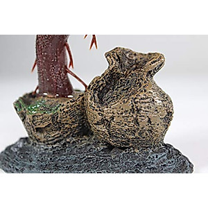 Penn-PLAX Deco-Replicas Bonsai Tree Aquarium Decoration – Orange – Safe for Freshwater and Saltwater Fish Tanks – 8” Height