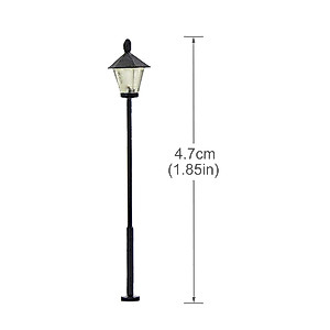LYM09 10 pcs Model Railway Led Lamppost Lamps Street Lgihts N Scale 4.7cm 1.85inch 12V New