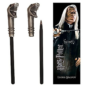 The Noble Collection Harry Potter Lucius Malfoy Wand Pen and Bookmark