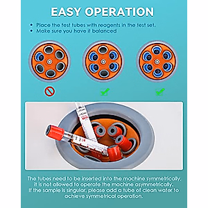 Mxmoonant 15mlX6 Centrifuge Machine Desktop Lab Centrifuge, 0-3200 RPM Electric Benchtop Centrifuges, for Laboratory School Plasma Practice 80-1 (110V US Plug)