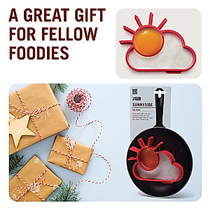 Sunnyside: Fun Egg Ring | Sun- and Cloud-Shaped Egg Mold | Cute Kitchen Accessories | Egg Rings for Frying Eggs | Silicone Egg Mold to Serve Eggs in a Fun Way | Cool Kitchen Gadgets by Monkey Business