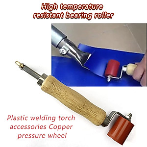 NAUDILIFE Combo Seam Rollers of 40mm Silicone Seam Roller with 6mm Brass Detail Penny Roller for PVC/TPO/EPDM Single Ply Roofing and Tape Hot Air Tools Overlap Welding