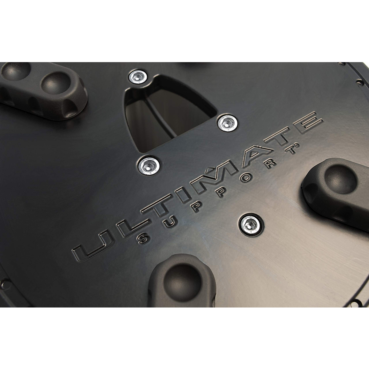 Ultimate Support MS-90/45B MS Series Professional Column Studio Monitor Stand with Non-marring Decoupling Pads - 45"/Black