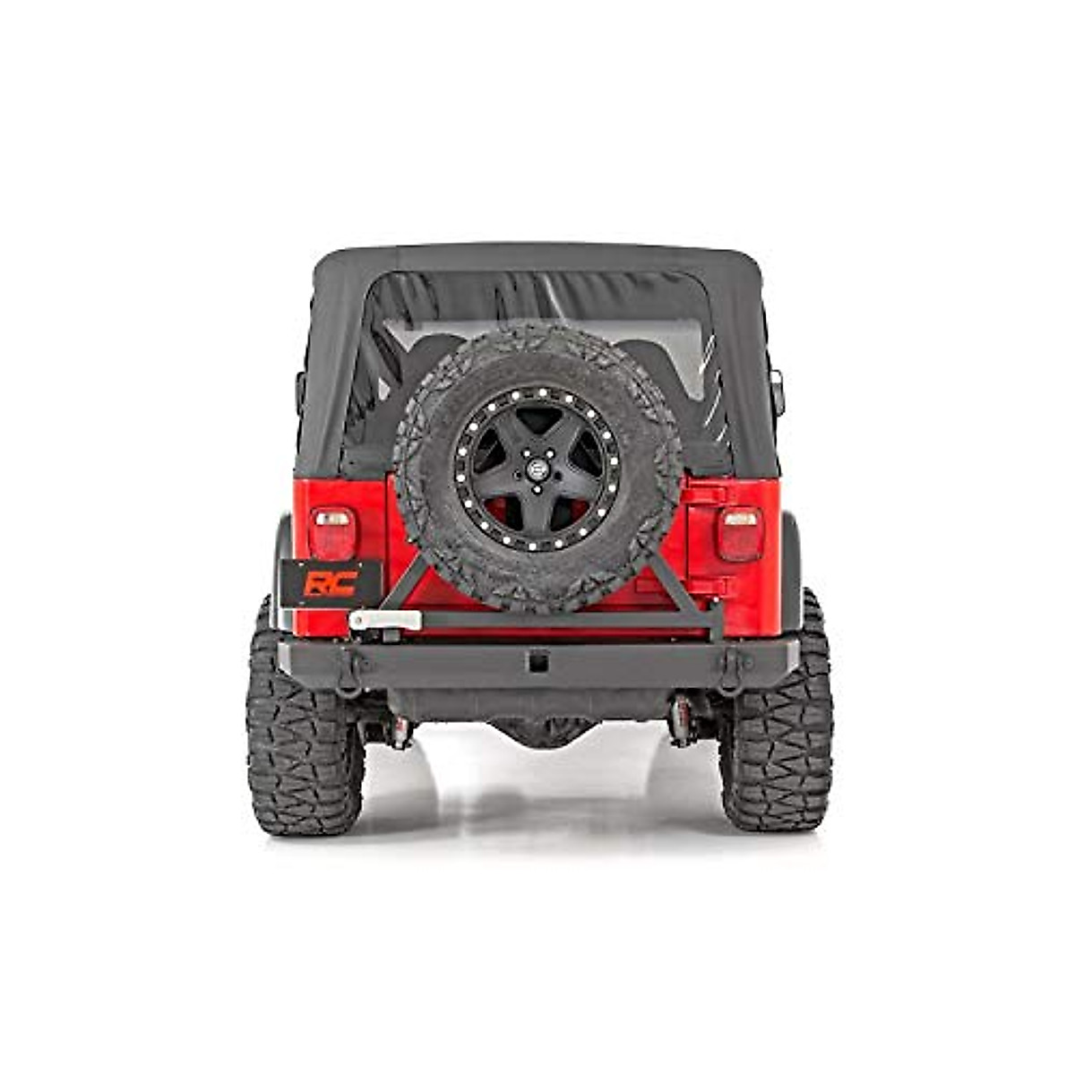 Rough Country Rear Bumper w/Tire Carrier for 87-06 Jeep Wrangler YJ/TJ - 10592A