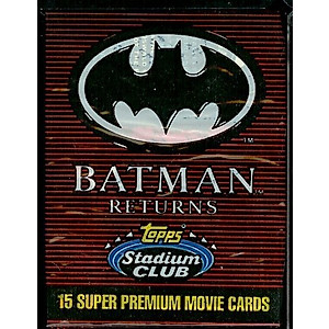 Topps Stadium Club Batman Returns Trading Card Pack - 15 cards per pack