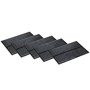 5Pcs Mini Solar Panels for Solar Power, 5.5V 120mA Mini Solar Panel Kit DIY Electric Toy Photovoltaic Cells Solar Epoxy Cell Charger 3.33"*2.19"(84.5mm*55.5mm)