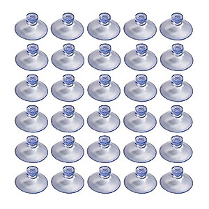 Aoyoho Diameter 20MM Mini Clear Plastic Suction Cups Without Hooks Pack of 120
