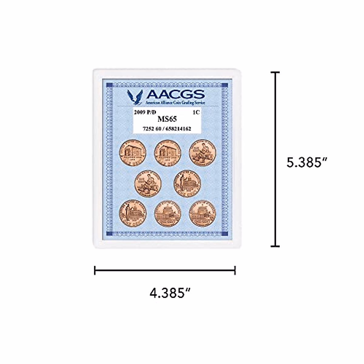 American Coin Treasures 2009P and D Lincoln Bicentennial Pennies Graded MS65