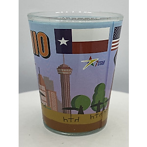 SAN ANTONIO Texas SHOT GLASS 2 OZ.