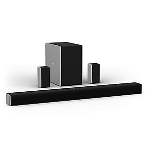 VIZIO SB36512-F6 36” 5.1.2 Channel Home Theater Surround Sound Bar with Dolby Atmos Wireless Subwoofer,Bluetooth,Chromecast built-in,Works with Google Assistant,HDMI ARC,Digital Coaxial,Optical