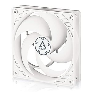 ARCTIC P12 PWM PST - 120 mm Case Fan with PWM Sharing Technology (PST), Pressure-optimised, Quiet Motor, Computer, Fan Speed: 200-1800 RPM - White