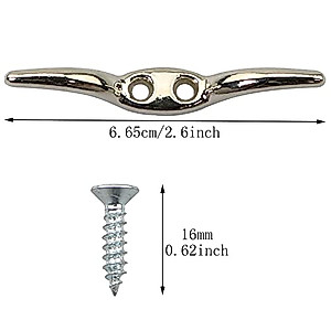 MEETOOT 4pcs Blind Accessories Hooks, Zinc Alloy Blind Cord Cleat Winder Rope Cleat Hook for Home Office Window Blinds and Flagpoles, Boats, Awnings, Tarpaulins