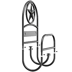 GOFORWILD Garden Hose Holder, Decorative Hose Butler Sturdy Water Hose Rack, Durable Wall Hose Hanger, Holds 125-Feet of 5/8-Inch Hose, Hose Reel, Made of Gauge Steel
