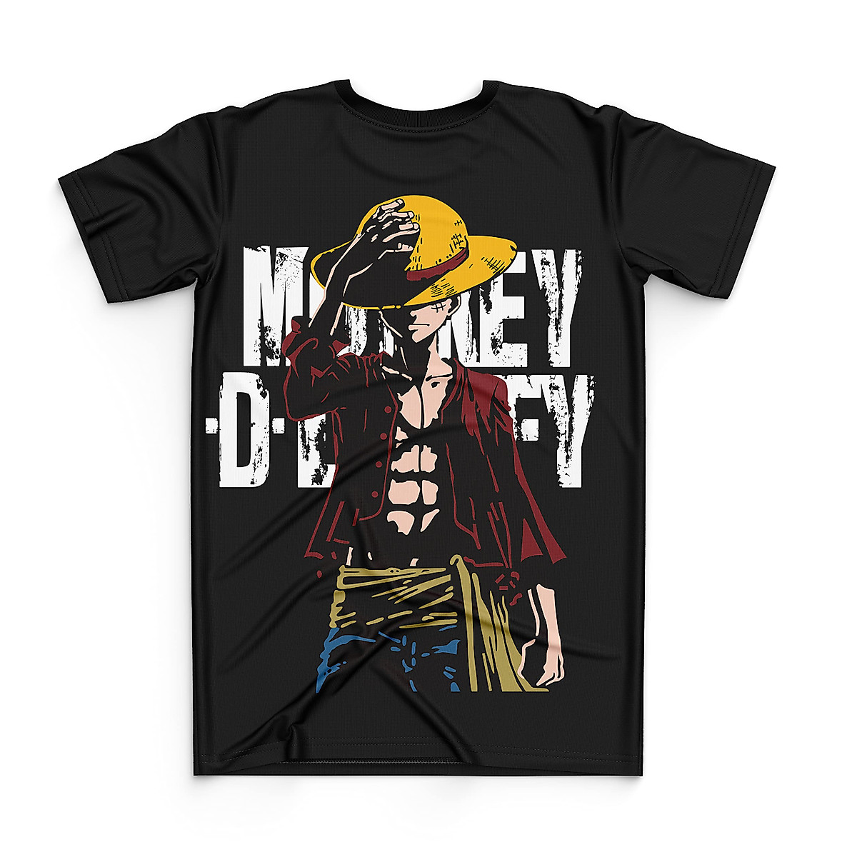 Anime T-Shirt Straw Hat Short Sleeve for Youth Men Women Kids Boys Girls 1M