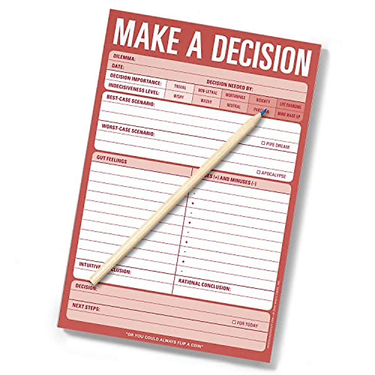 Knock Knock Make a Decision Pad