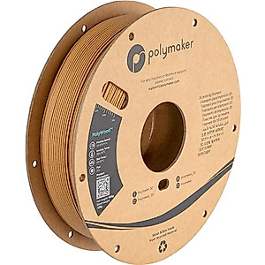 Polymaker Wood Minics PLA Filament 1.75mm 600g, Clog Free 3D Printer Filament Wood - PolyWood 1.75 PLA Filament with Wood Texture & Low Density & Jam Free with Foaming Technology