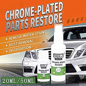 100ML Anti-Rust Detergent Spray,MoreChioce Rust Removal with Car Wash Towel Rust Treatment Remove Rust Dissolver Polishing and Coating Agent Chrome-Plated Restore for Car Logo Door Handle