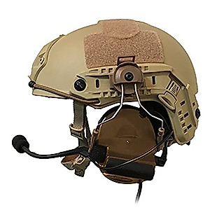 01 02 015 Military Headphones, Noise Reduction Foldable Military Earmuffs for GP-300 for DEP450 for Brown