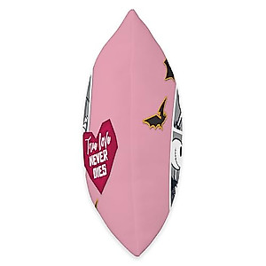 Disney Tim Burton’s The Nightmare Before Christmas Jack Sally Heart Throw Pillow, 18x18, Multicolor