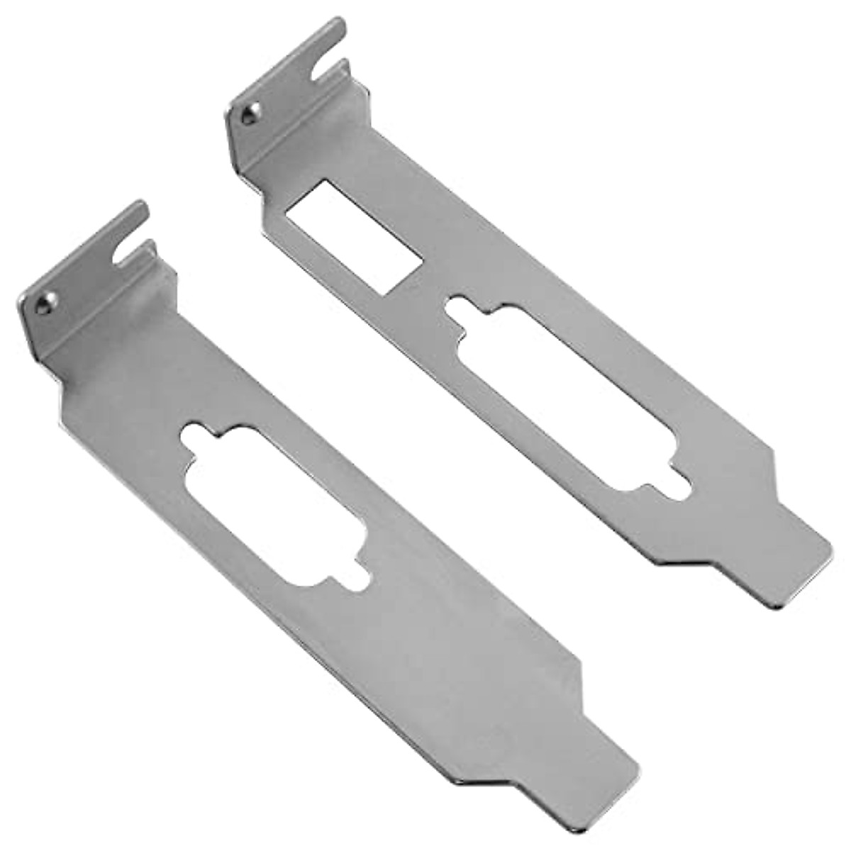 CHENJIN 2Sets Low Profile / Half Height Slot Bracket for HDMI + VGA + DVI ATI Nvidia Video Graphics Card Mini Computer Case