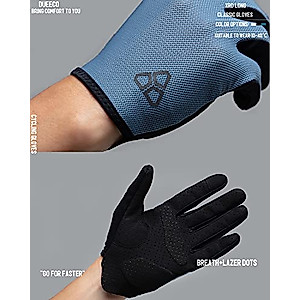 DUEECO Cycling Gloves,Bicycle Gloves,Bike Gloves for Men Women with 3MM XRD Padding Palm Classic Mountain Bike Gloves Riding Gloves On Road MTB Gloves with Touch Screen Medium(Palm Width 8-8.5cm)