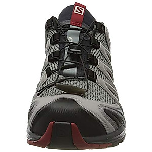 Salomon XA PRO 3D Trail Running Shoes for Men Sneaker, Grey Monument/Ebony, 8.5