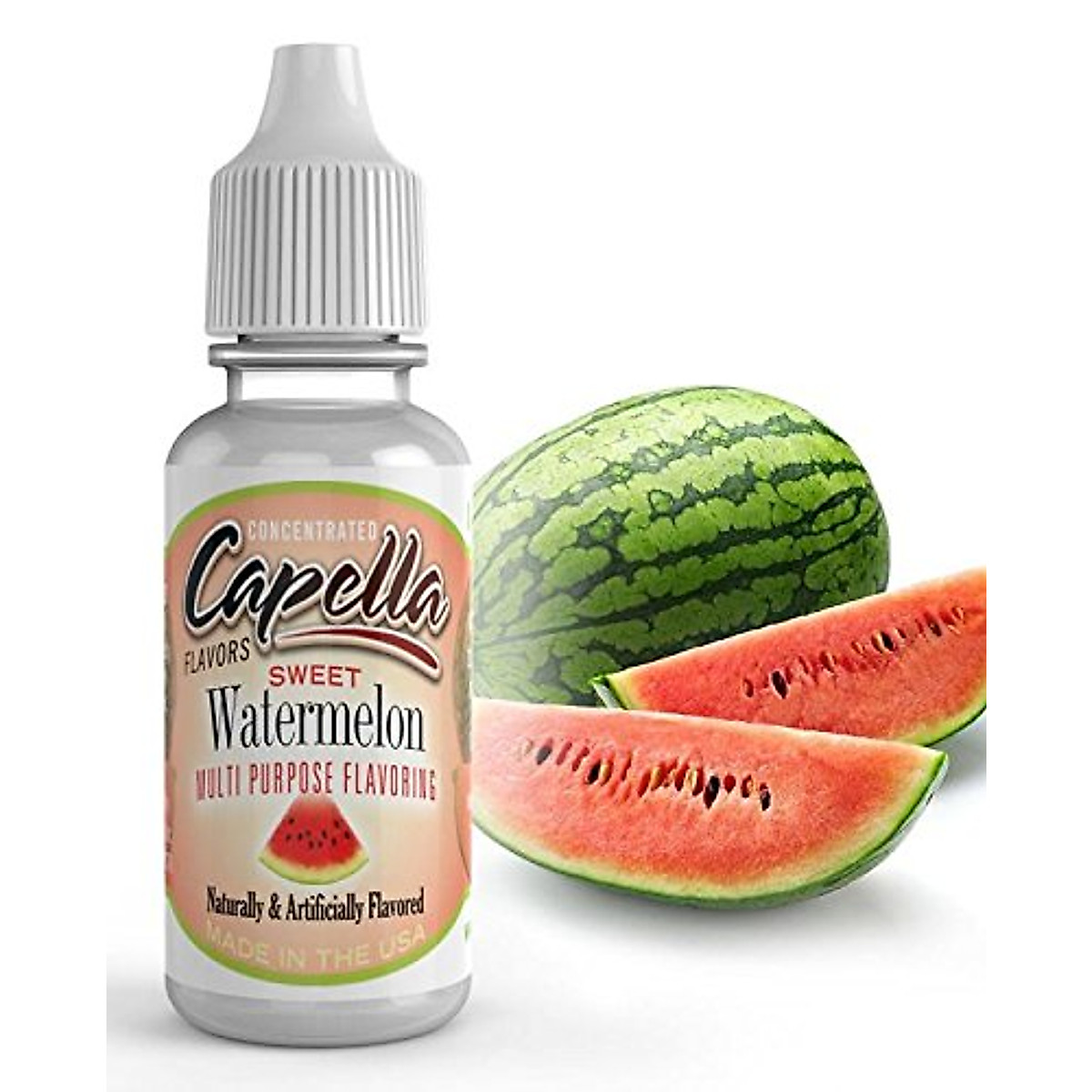 Capella Flavor Drops, 4 Pack Assortment Bundle - Sweet Strawberry, Sweet Watermelon, Pink Lemonade, Cool Mint