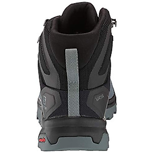 Salomon VAYA MID Gore-TEX Hiking Boots for Women, Stormy Weather/Black/Trooper, 5