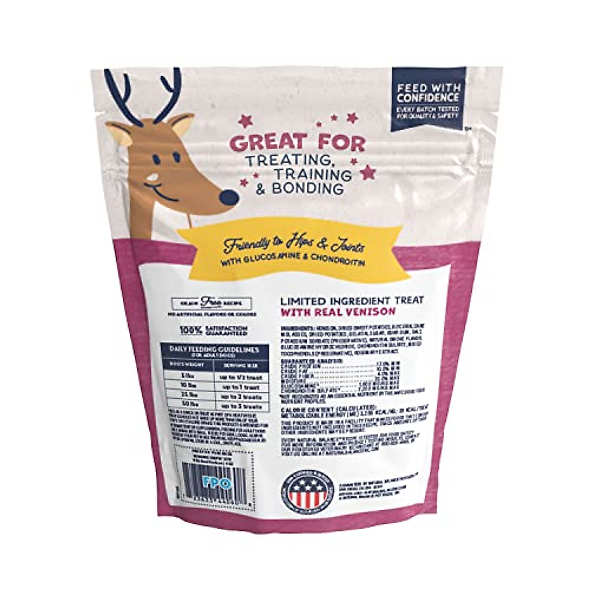 Natural Balance Jumpin' Stix Grain Free with Real Venison & Sweet Potato Recipe Dog Treats, 10 oz.