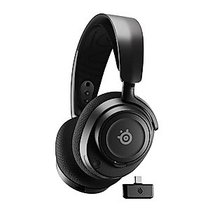 SteelSeries Arctis Nova 7 Wireless Gaming Headset Multi-Platform, Simultaneous Wireless 2.4GHz & Bluetooth – Comfort Design - Fast Charging – Headphone for PC Computers, PS, PS4, Switch (Renewed)