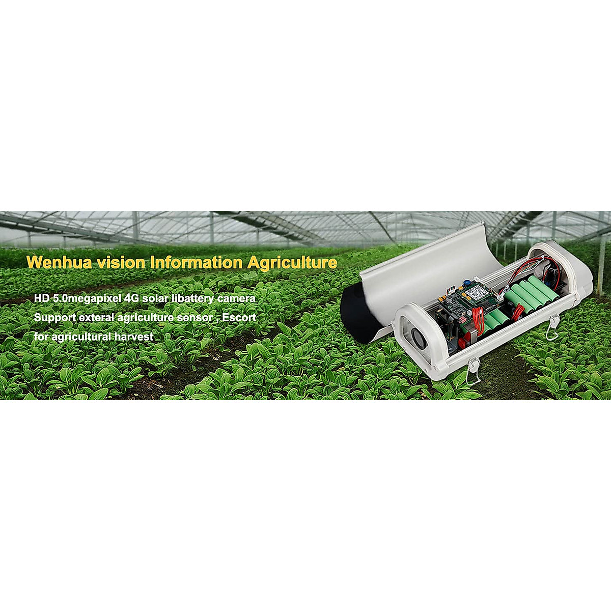 WenhuaVision Industrial 5.0MP Solar 4G Long Term Construction Time Lapse Camera Outdoor, Best time Lapse Camera for Plants, Parking Remote Monitoring. Super Star Night Vision WH_5M0FGSN_BSS16