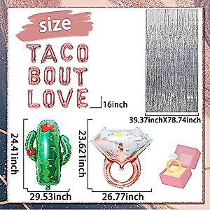 JeVenis Taco Bout Love Backdrop Taco Bout Love Balloons Taco Bout Love Bridal Shower Decorations Taco Bout Love Decorations Mexican Bridal Shower Decorations Cactus Bridal Shower Decorations