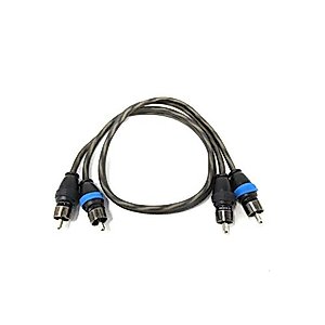 Sky High Car Audio 2 Channel Twisted 3 ft RCA Cables Coated 3' OFC