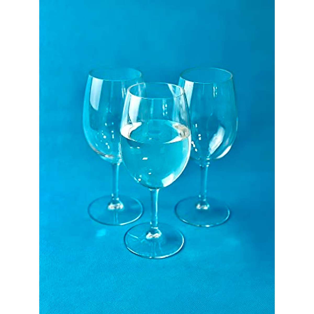 21-ounce Unbreakable Acrylic Wine Glasses Plastic Stem Wine Glasses, set of 6 - All Purpose, Red or White Wine Glass, Dishwasher Safe, BPA Free