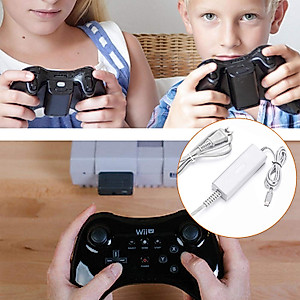 Fpxnb 2 Pack Wii U Gamepad Chargers, AC Adapter Power Supply Replacement for WiiU Gamepad Remote Controller