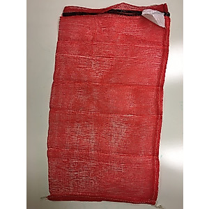 GARDEN TRENDS 18"x32" Reusable Produce Bags - Mesh Produce Bags For Produce - Onion Bags - Firewood Bags - Roadside or Storage Produce Bags (18x32 in., Red, 10 Units Means 10 Total Bags)