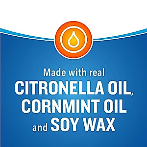 Cutter Citronella and Cornmint Outdoor Candle, 11 ounces, Made with Soy Wax for Outdoor Use