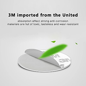 Techoln 4 Pack Door Stoppers, 3M Adhesive Door Holder Door Stop, Stainless Steel Door Stop for Home Hotel, Snowboard Hanger, No Need to Drill Floor Door Stop